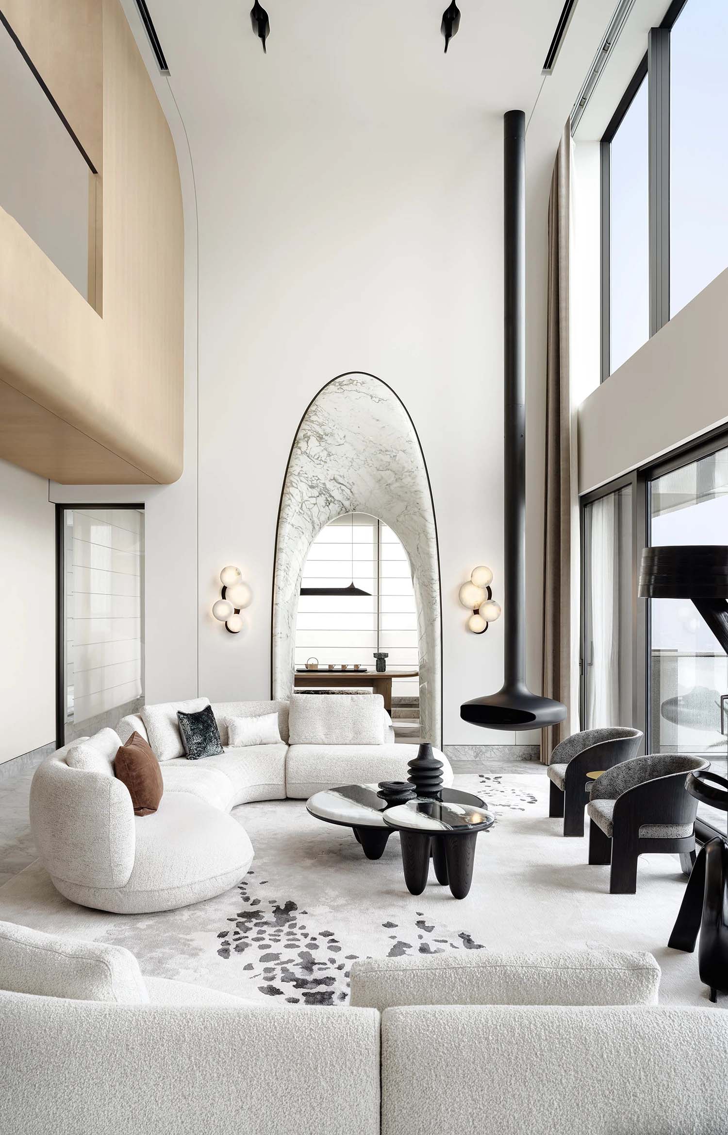 WJID维几设计·黄全｜顶层复式大宅，广州霍英东集团·南天名苑-设计风向